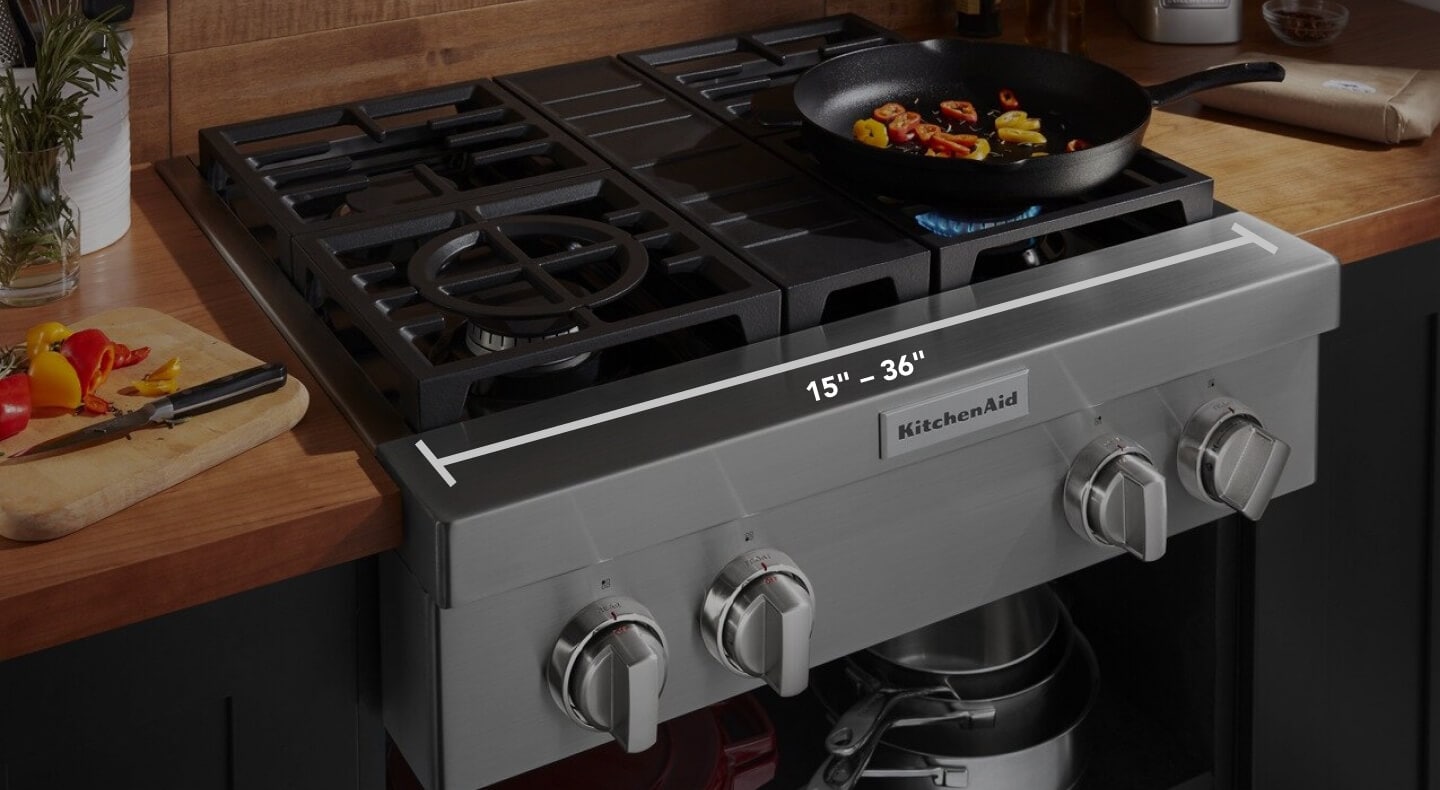 Cooktop Sizes: Gas, Electric & Induction | KitchenAid