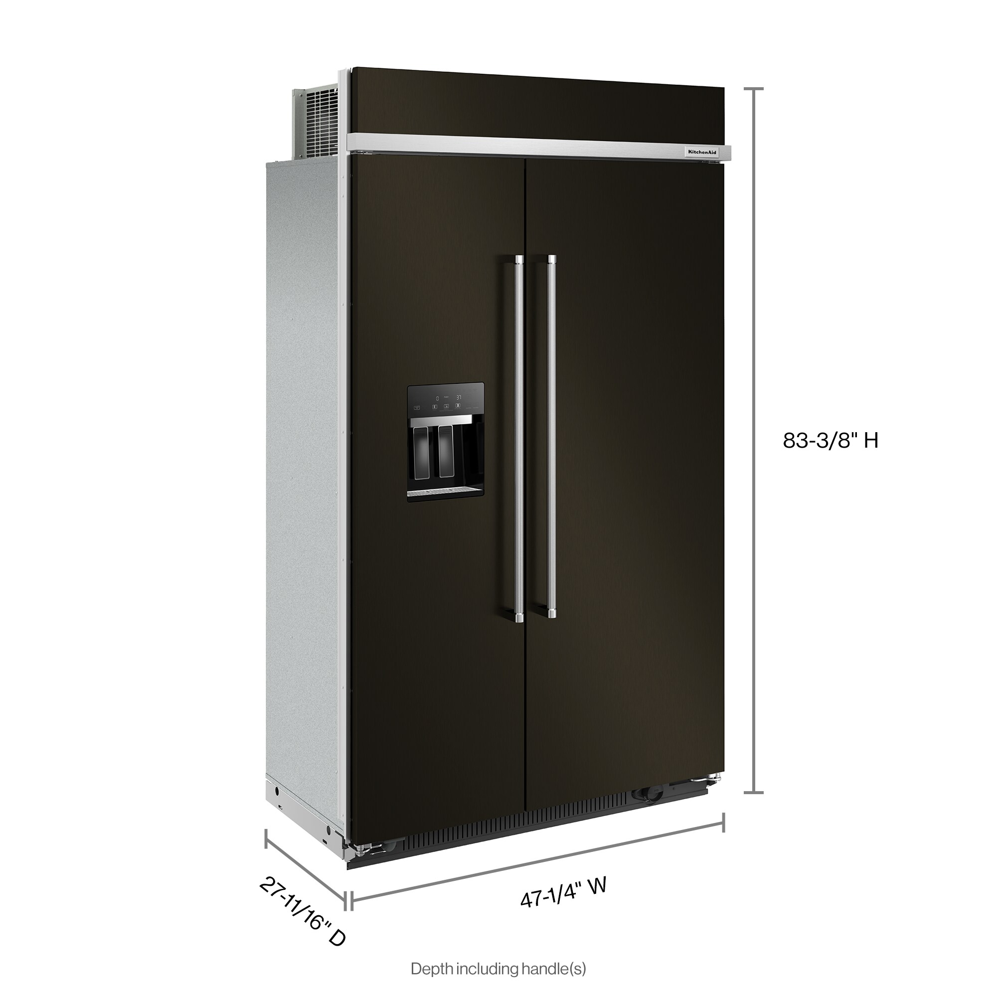 29.4 Cu. Ft. 48" Built-In Side-by-Side Refrigerator with Ice and Water ...