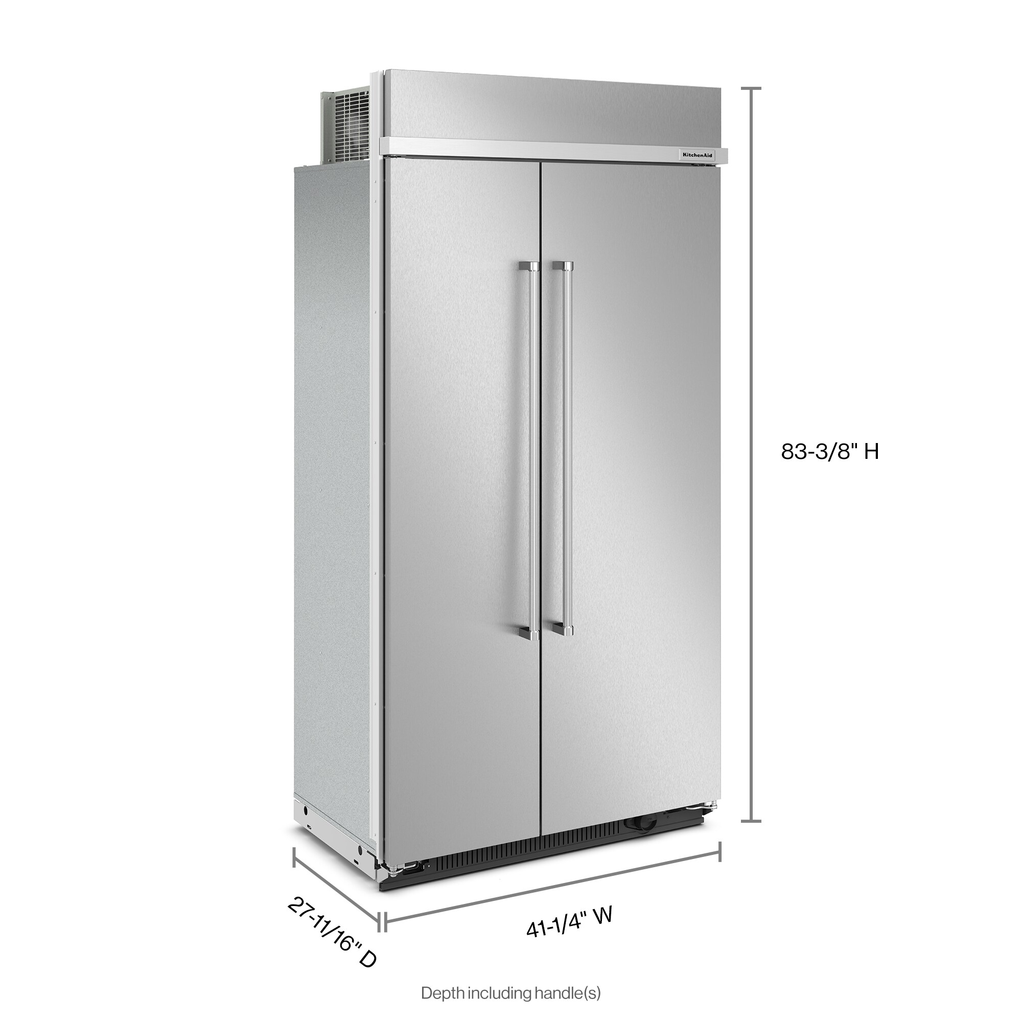 25.5 Cu Ft. 42" Built-In Side-by-Side Refrigerator with PrintShield ...