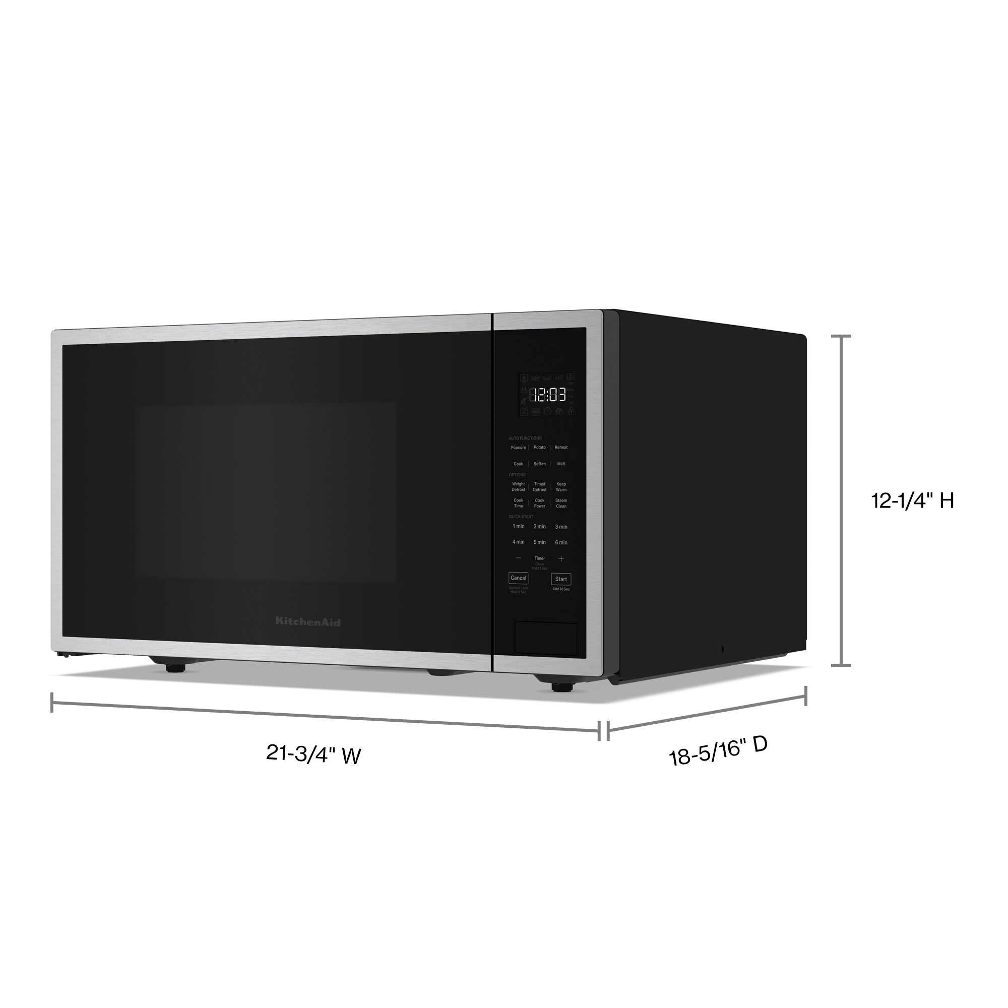 KitchenAid® 1.6 Cu. Ft. Countertop Microwave with Auto Functions ...