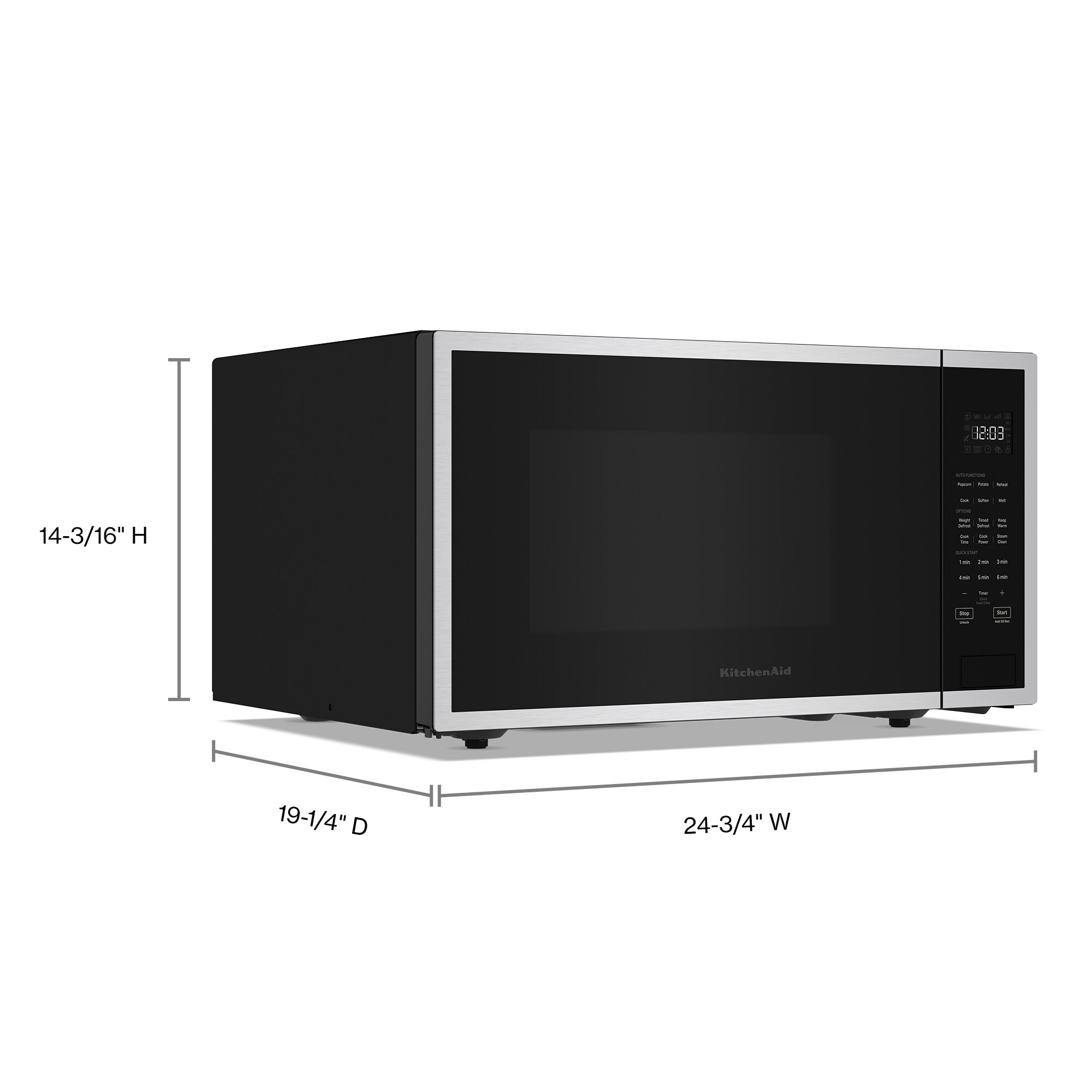 KitchenAid® Countertop Microwave PrintShield Stainless KMCS324RPS ...