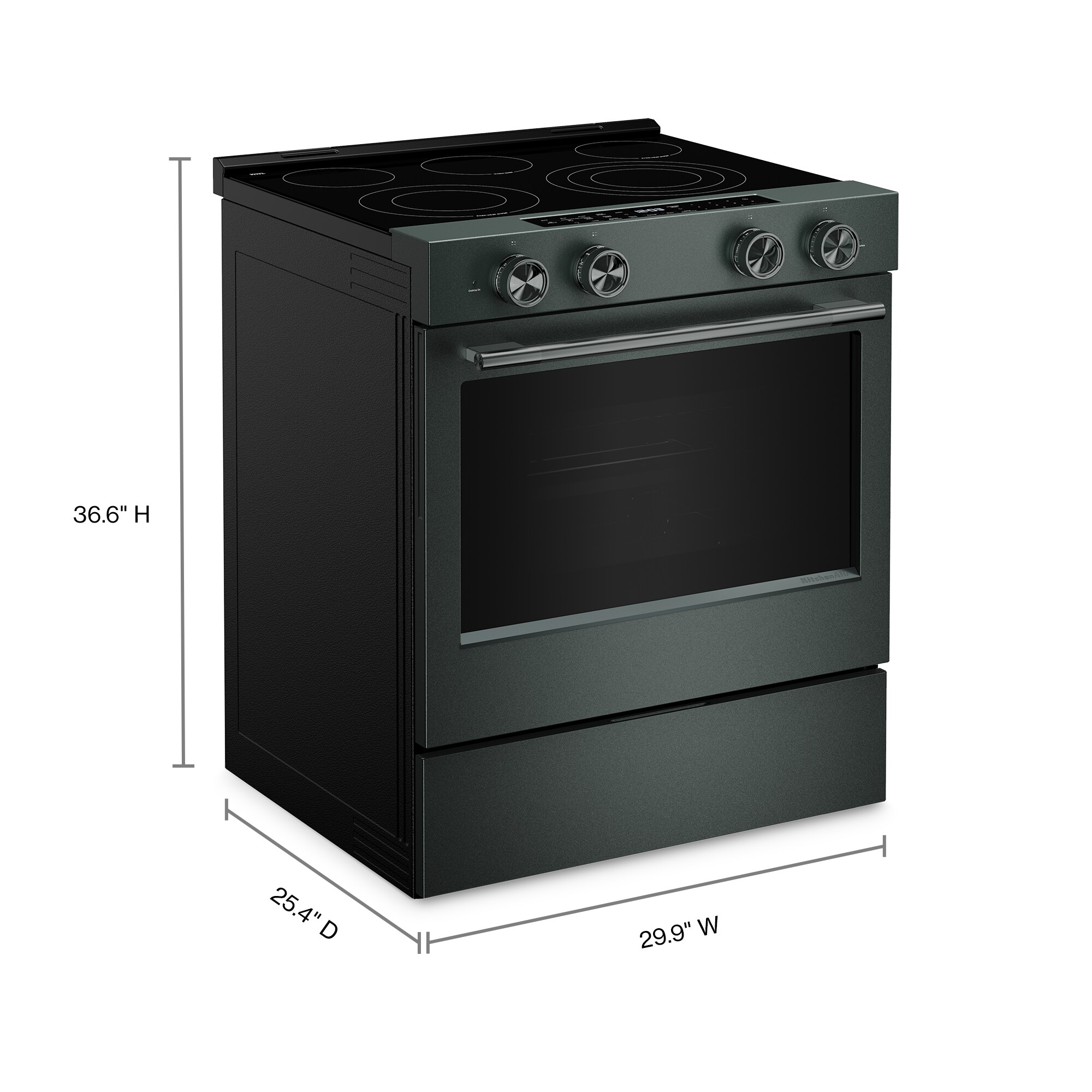 5.3 Cu. Ft. Smart Slide-in Electric Range with Two Even-Heat™ Hyper ...