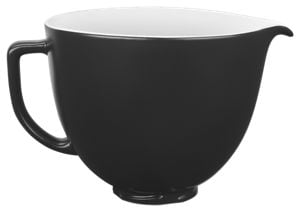 Black Matte 5 Quart Black on Black Smooth Ceramic Bowl KSM2CB5BM ...
