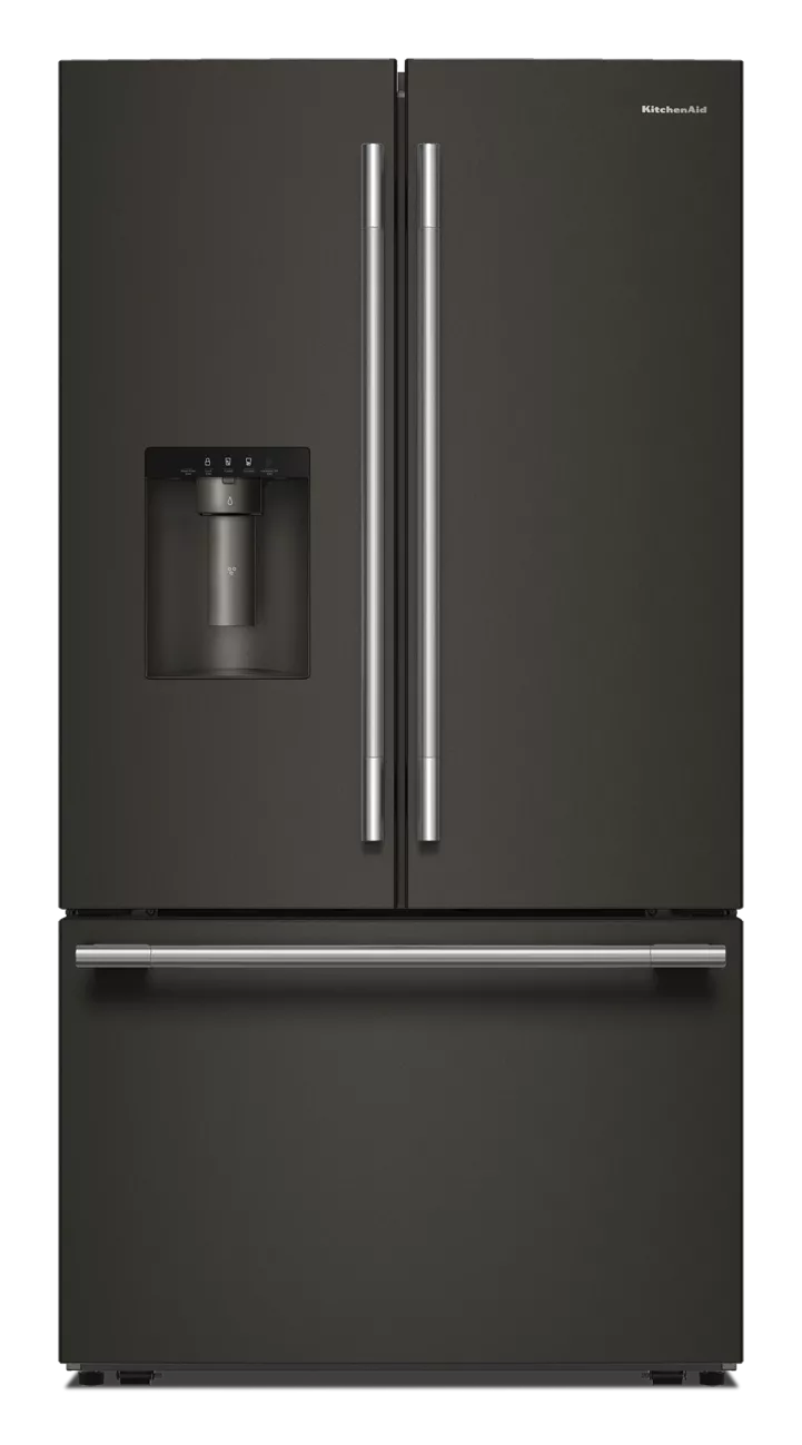 30 cu. ft. French Door Refrigerator with Exterior Water and Ice Black ...
