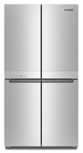 19.4 cu. ft. 36 inch wide Counter Depth 4 Door Refrigerator with PrintShield Finish PrintShield Stainless Finish KRQC506MPS KitchenAid