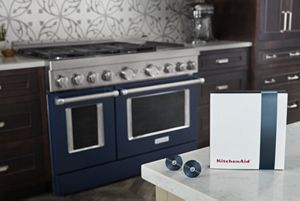 KitchenAid® Commercial-Style Range Handle Medallion Kit Dark Blue ...