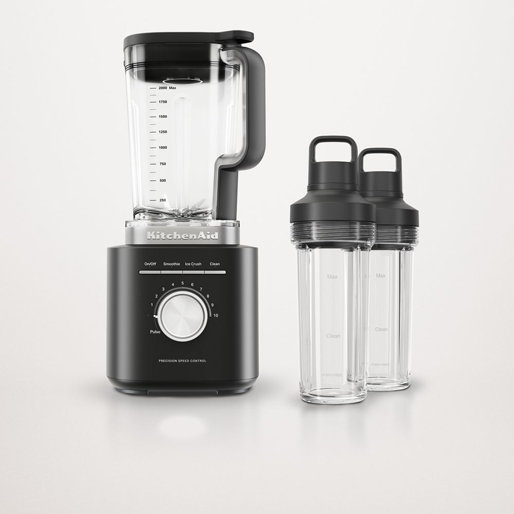 KitchenAid® Pure Power Blender with 2 Personal Blending Jars - Black ...