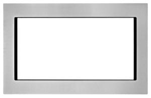 Black-on-Stainless 30 in. Microwave Trim Kit MK2220AS | KitchenAid